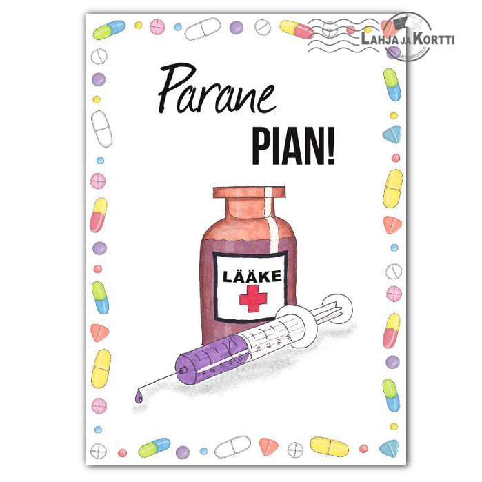 Parane pian lääkettä - Lahja ja Kortti